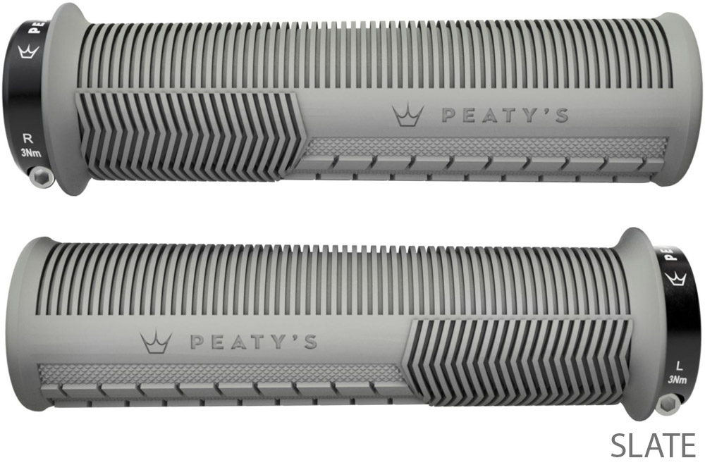 Peatys - Monarch Grip-Mushroom-Grueso (32-34mm) - Slate | All4Cycles